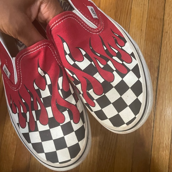 Vans | Shoes | Vans Checkered Flame | Poshmark